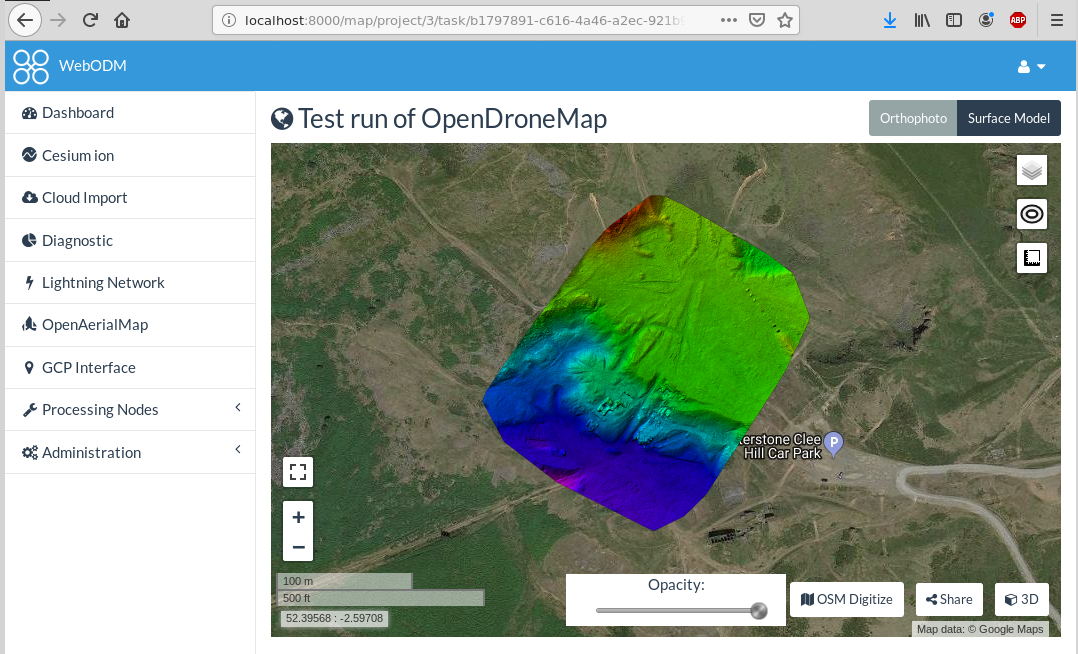 OpenDroneMap on CentOS 7 - Clear Sky Imaging